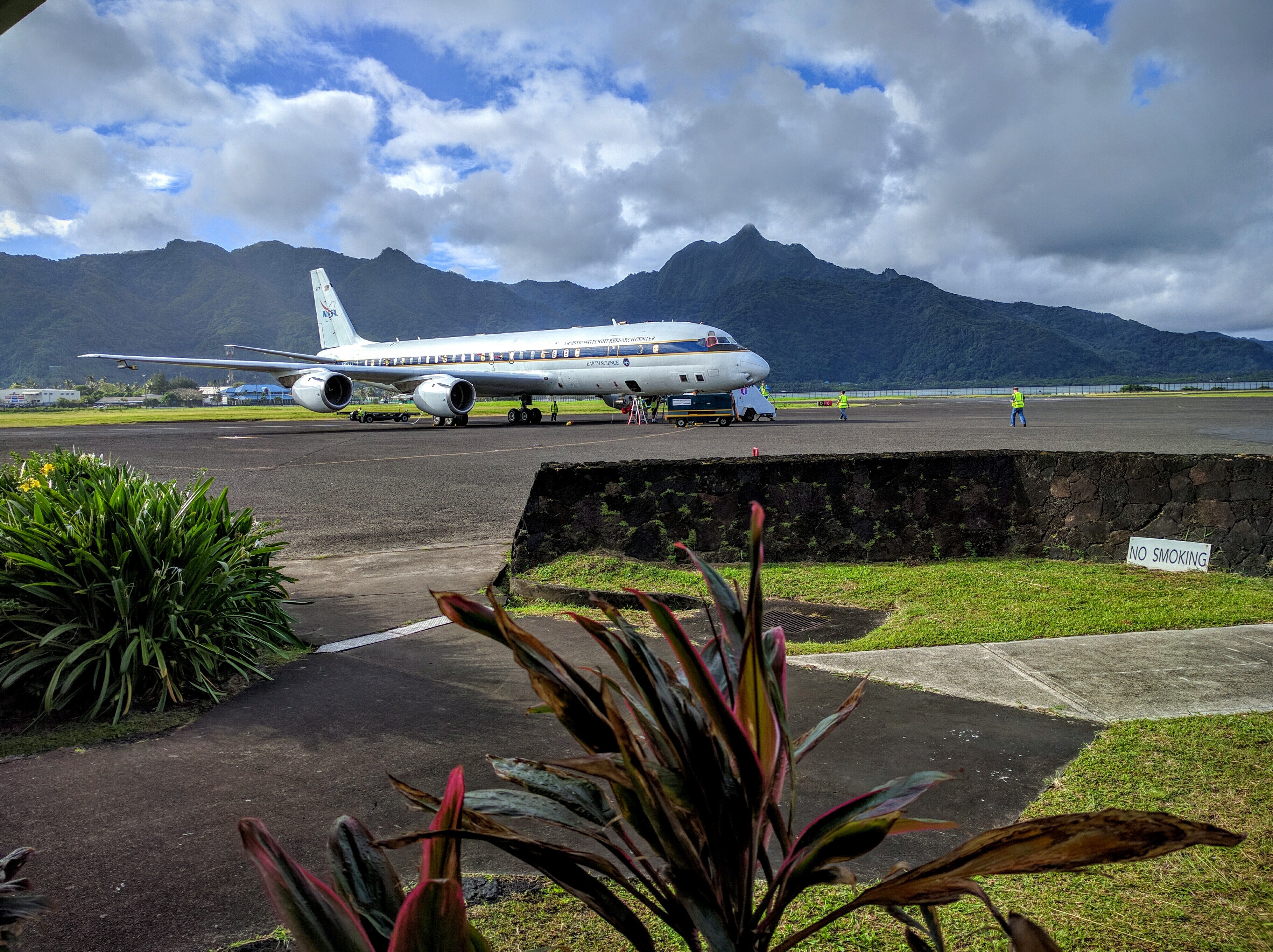 NASA DC-8 in American Samoa during ATom-1 | Operation IceBridge