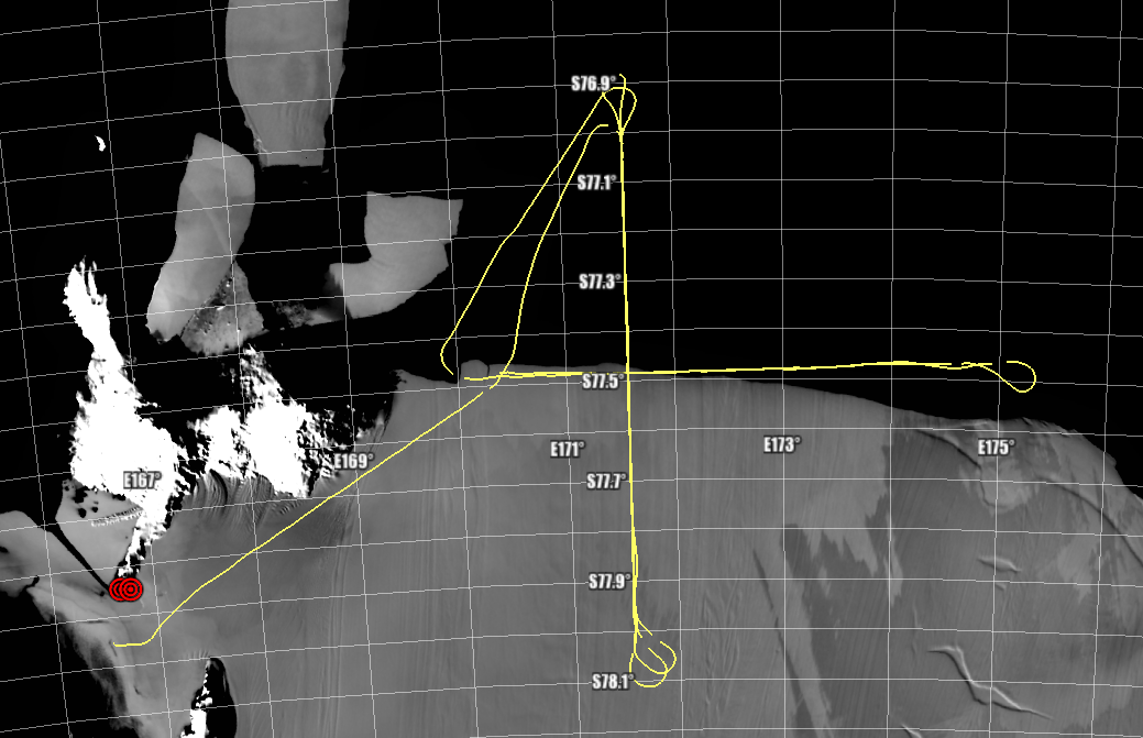 Map of GIMBLE F19 test flight | ESPO