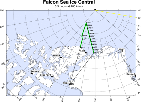 Map of Falcon Sea Ice Central | ESPO